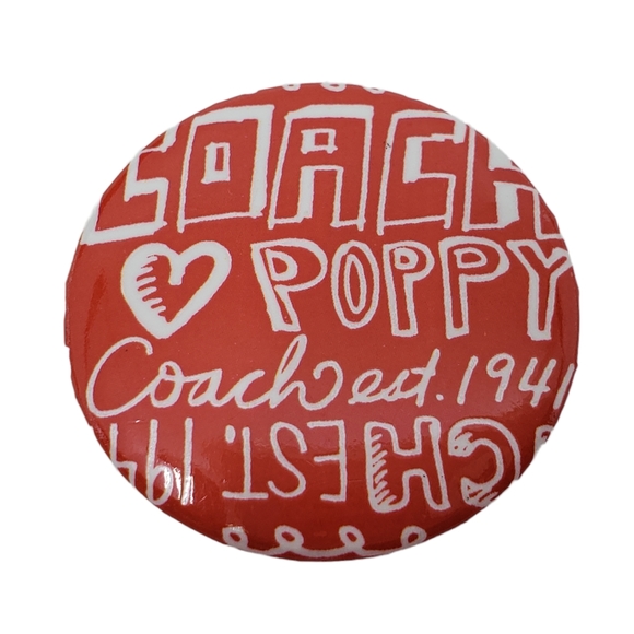 Coach | Jewelry | Coach Est 941 Poppy Designer Pin Accessory For Shirt ...